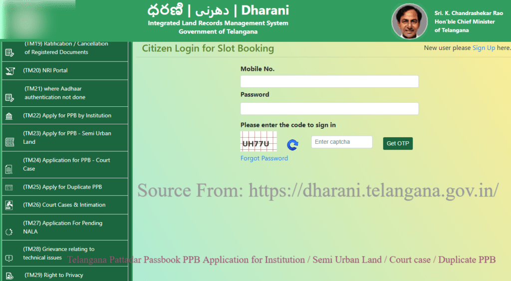 Dharani telangana gov in Pattadar Passbook PPB Application For Dharani telangana gov in Pattadar Passbook PPB Application For
